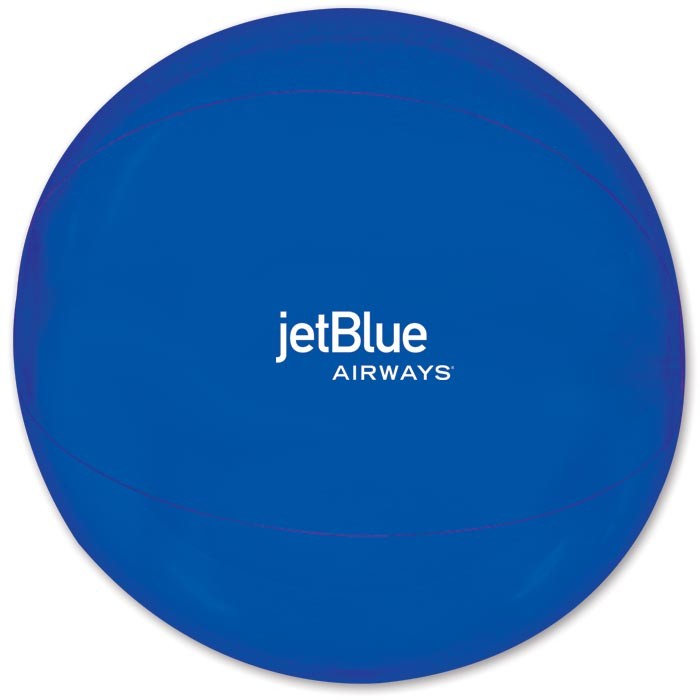 Customized 6" Beach Ball - Blue - One Color Beach Balls - Bouncy Balls ...