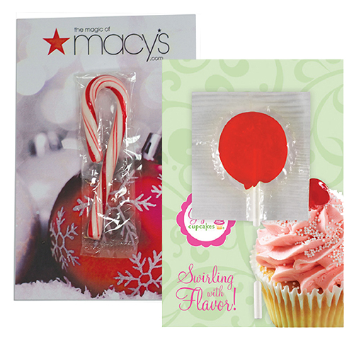 Promotional Logo Greeting Card with Candy - Hard Candy - Candy - Food ...