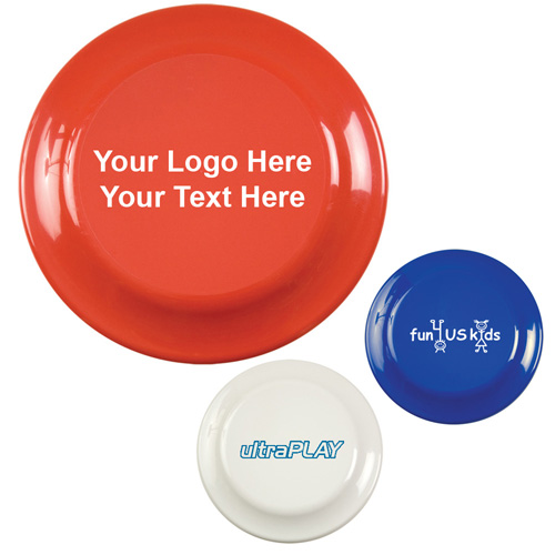 9 Inch Logo Imprinted Plastic Flyer with 3 Colors - Flyer Frisbee - Frisbee