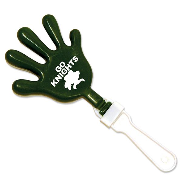Personalized Hand Clacker - Green & White - Party Noisemaker