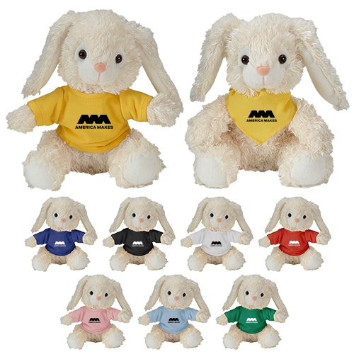 Custom Imprinted Cuddliez Bunny Plush Toys - Stuffed & Plush Animals ...